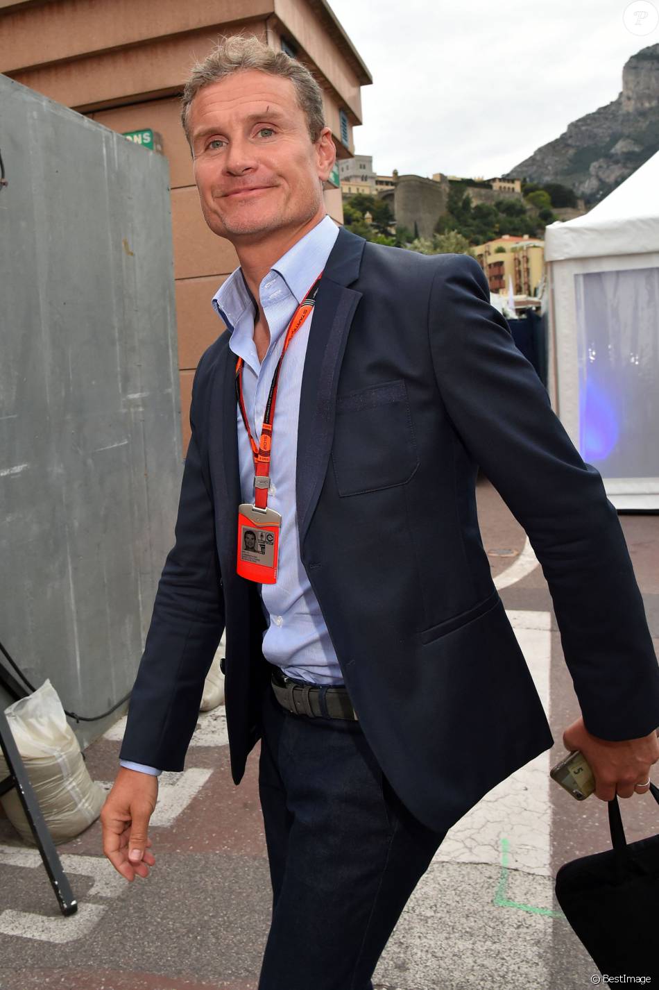 David Coulthard lors des essais du Grand Prix de Monaco 2015, le 23 mai ...