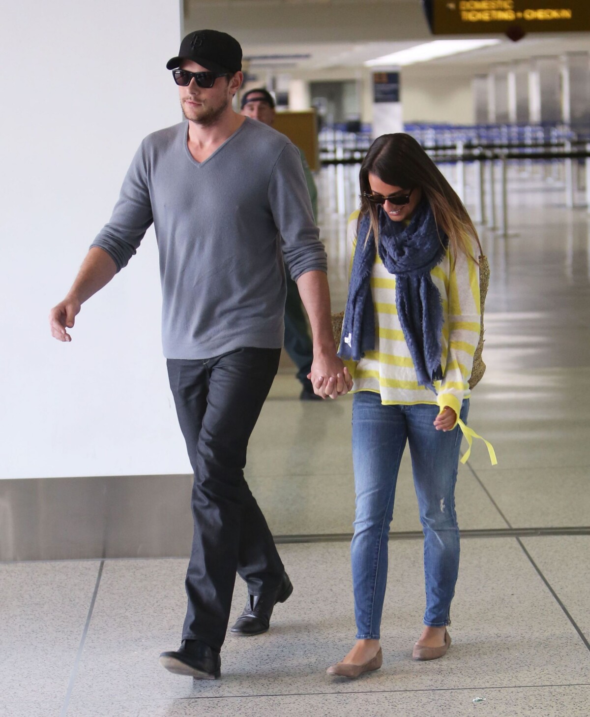 Photo : Lea Michele et son compagnon Cory Monteith arrivent a l ...