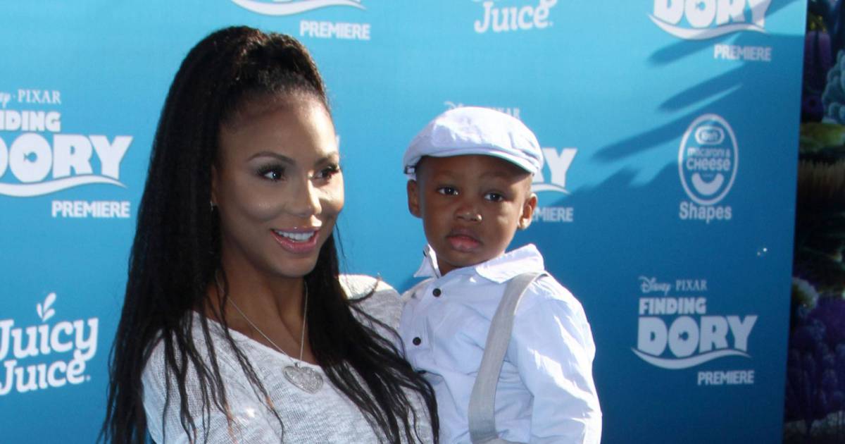 Tamar Braxton et son fils Logan Herbert - Avant-première de Le Monde de ...