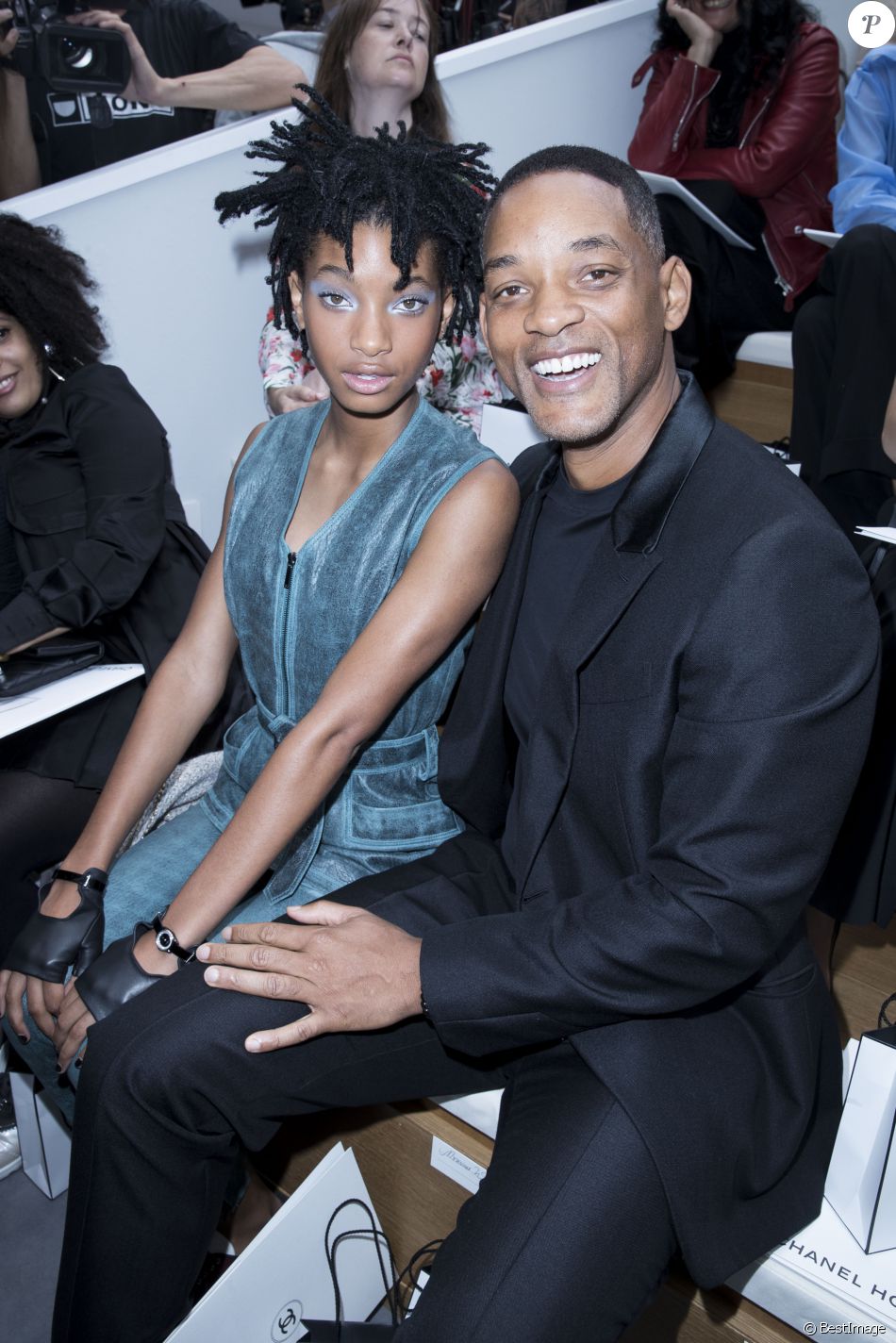 Willow Smith et son père Will Smith - Défilé Chanel (collection haute ...
