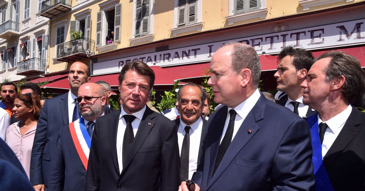 Le maire de Nice Philippe Pradal, l'ex-maire de Nice Christian Estrosi ...