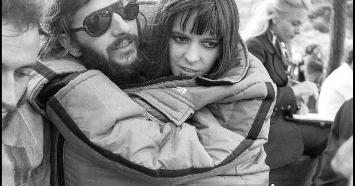 Ringo Starr et sa première femme Maureen (née Cox) au Grand Prix de F1 ...