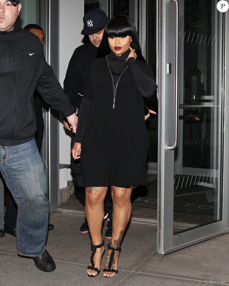 Exclusif - Rob Kardashian et sa fiancée Blac Chyna sortent de leur ...