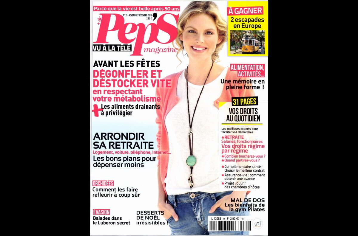 Photo : Pep's magazine en kiosques le 14 octobre 2016 - Purepeople