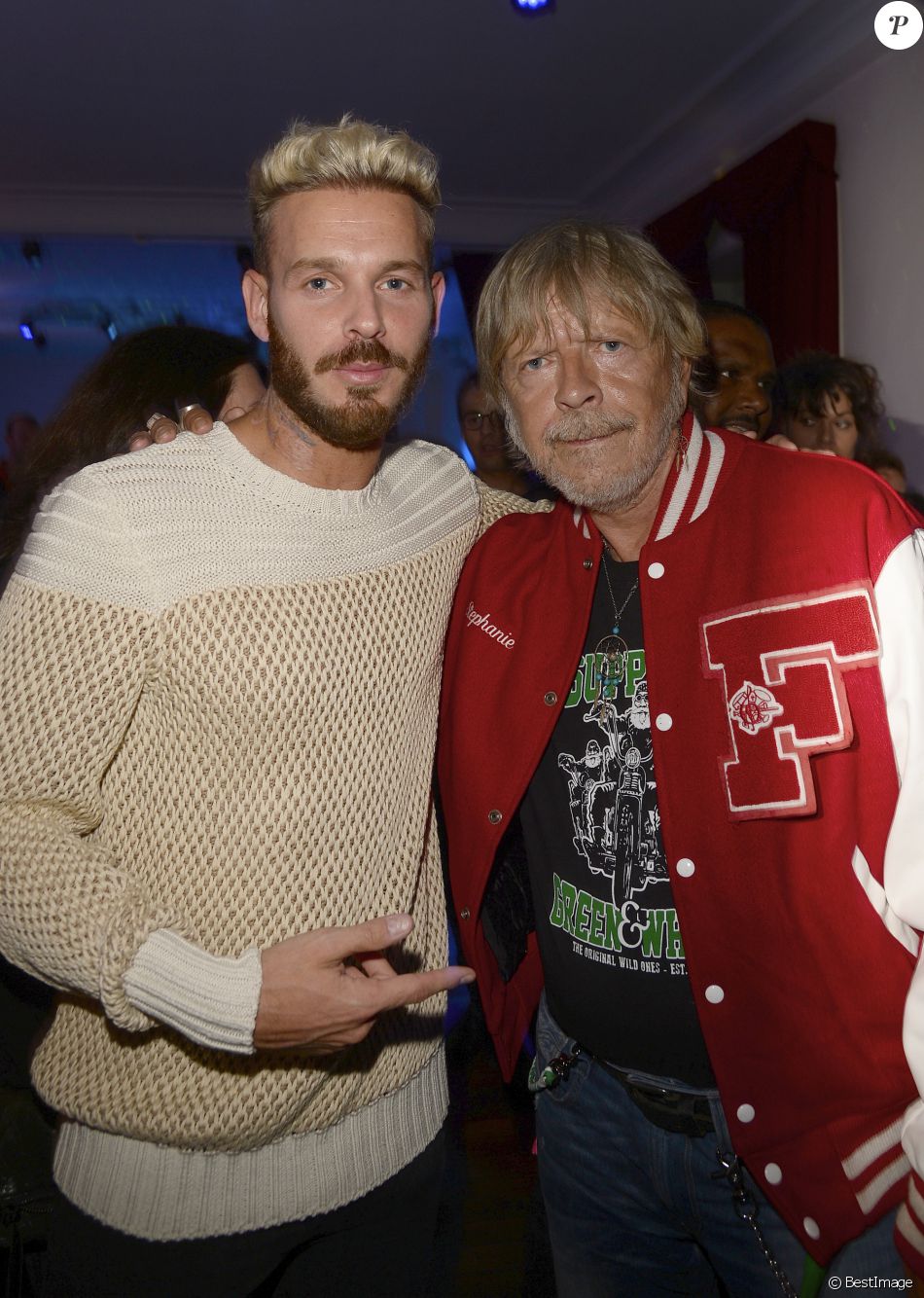 Matt Pokora et le chanteur Renaud assistent au concert de Patrick Bruel ...
