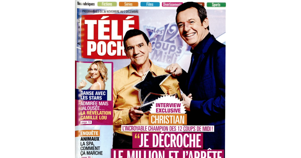 Télé Poche, novembre 2016. - Purepeople