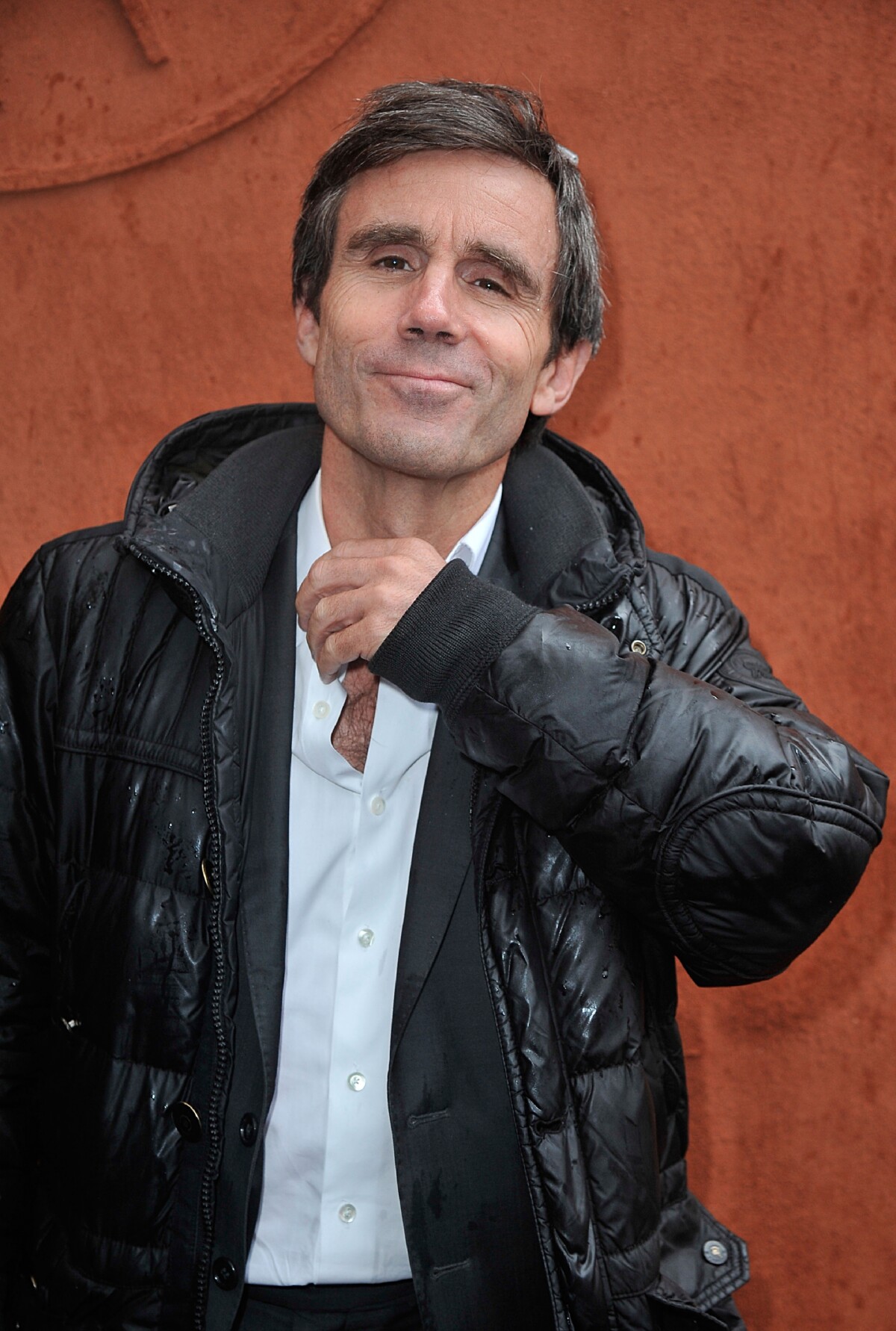 Photo : David Pujadas au village des Internationaux de France de tennis ...