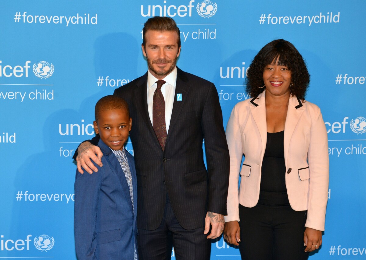 Photo : David Beckham, Livey Van Wyk et son fils Rémi Van Wyk - Soirée ...