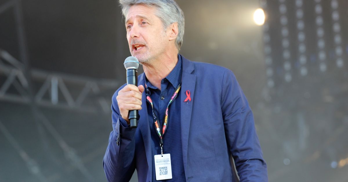 Antoine de Caunes au festival Solidays, à l'hippodrome de Longchamp ...