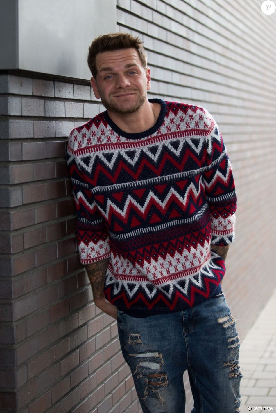Exclusif - Keen' V (Kevin Bonnet) pose à Bruxelles en Belgique le 13 ...