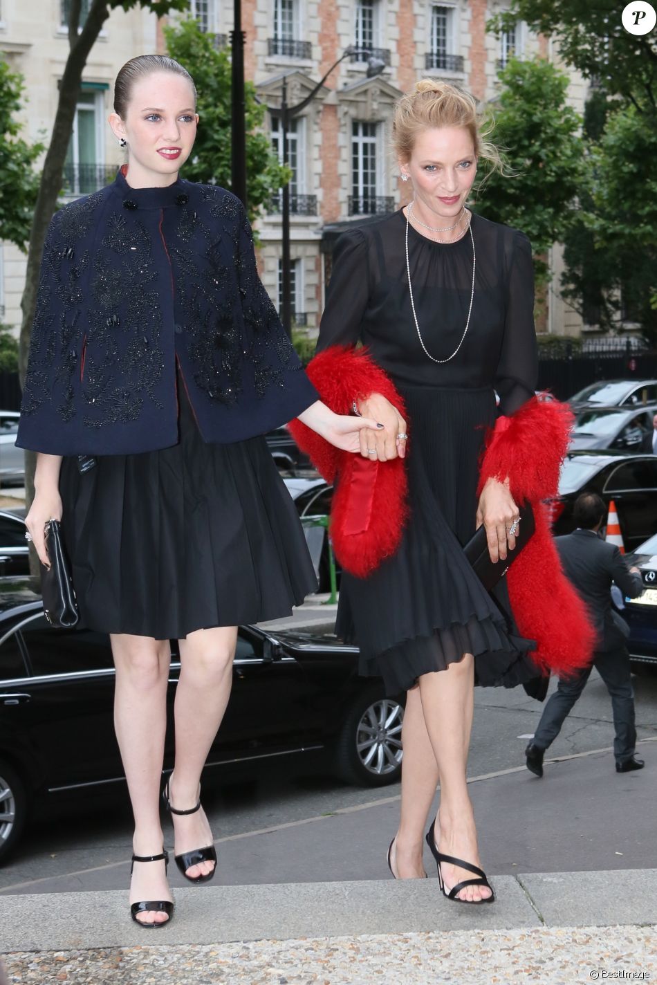 Uma Thurman et sa fille Maya Hawke - Arrivées des Personnalités au ...