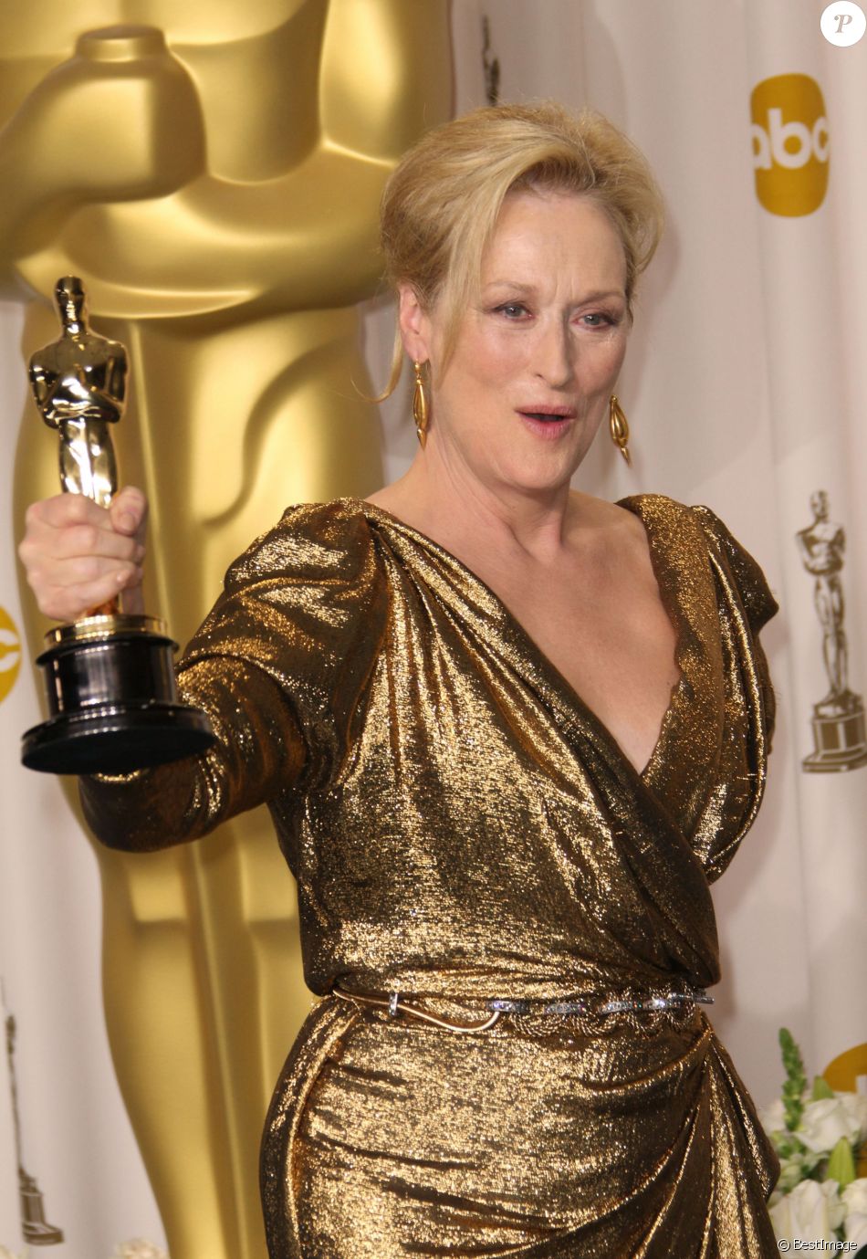 Meryl Streep lors de la 84e cérémonie des Oscars à Los Angeles le 26 ...