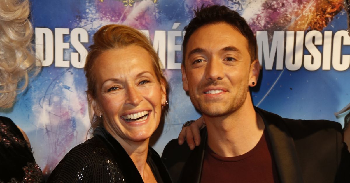 Estelle Lefebure et Maxime Dereymez lors de la générale de la comédie ...