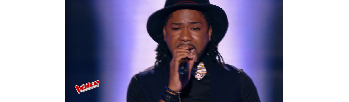 Photo : R'nold dans "The Voice 6" le 1er avril 2017. - Purepeople