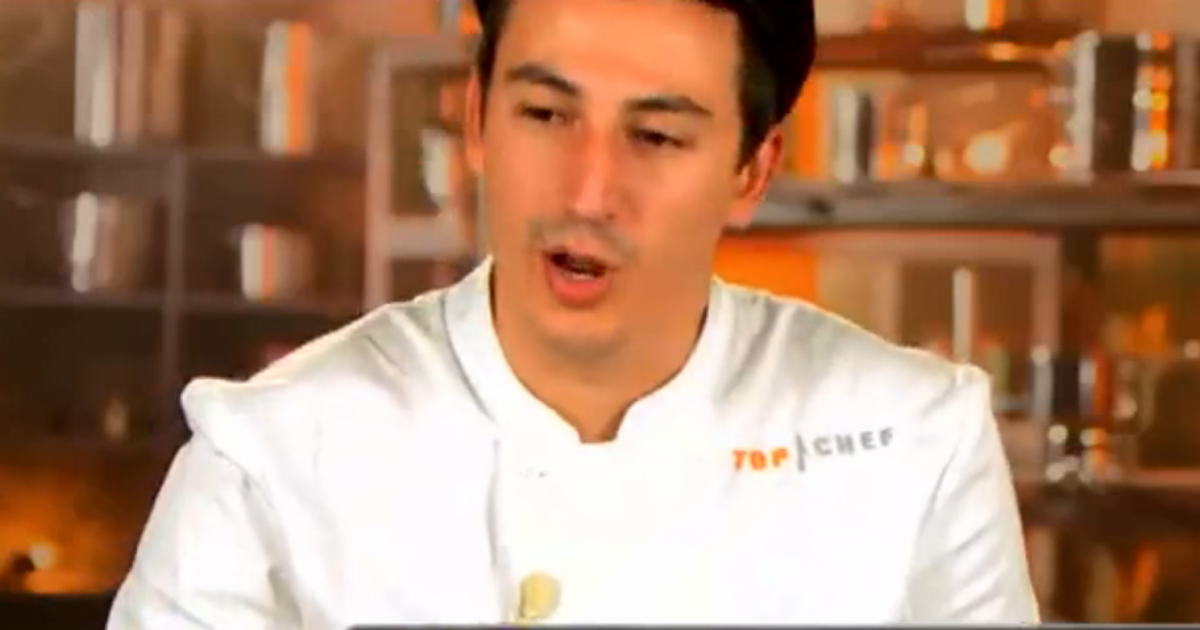 Jérémie - Top Chef 2017 sur M6, le 29 mars 2017. - Purepeople