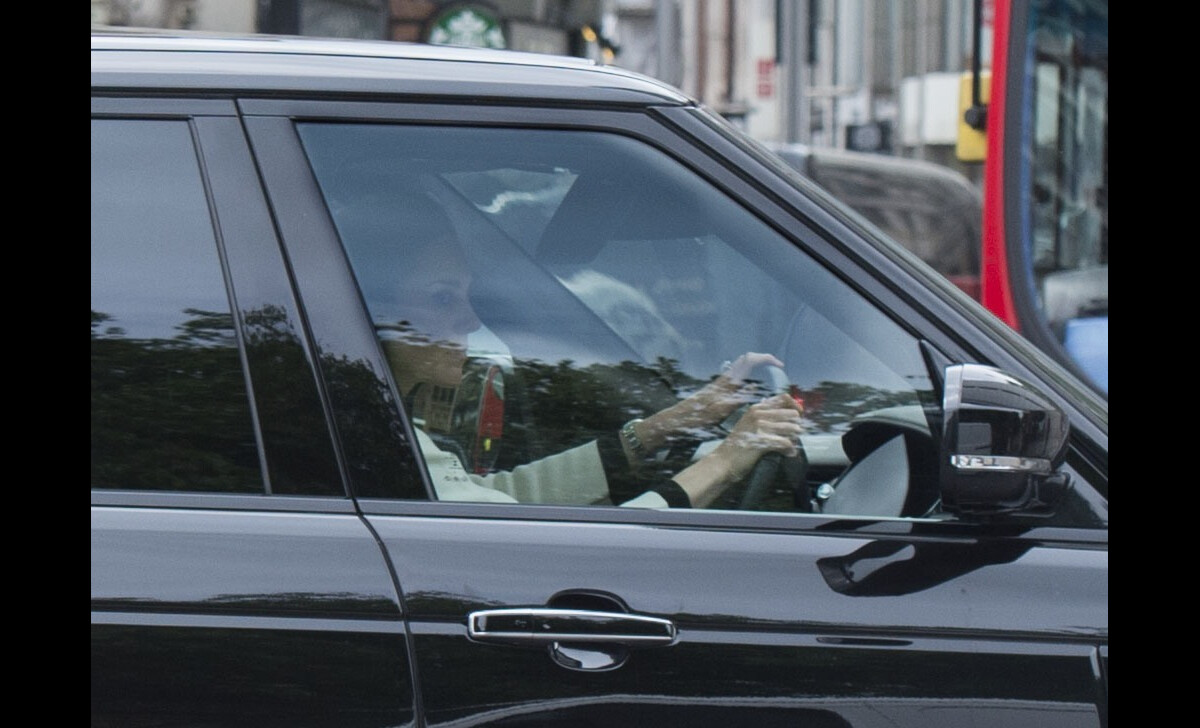 Photo : Kate Middleton au volant de son Range Rover à Londres, de ...