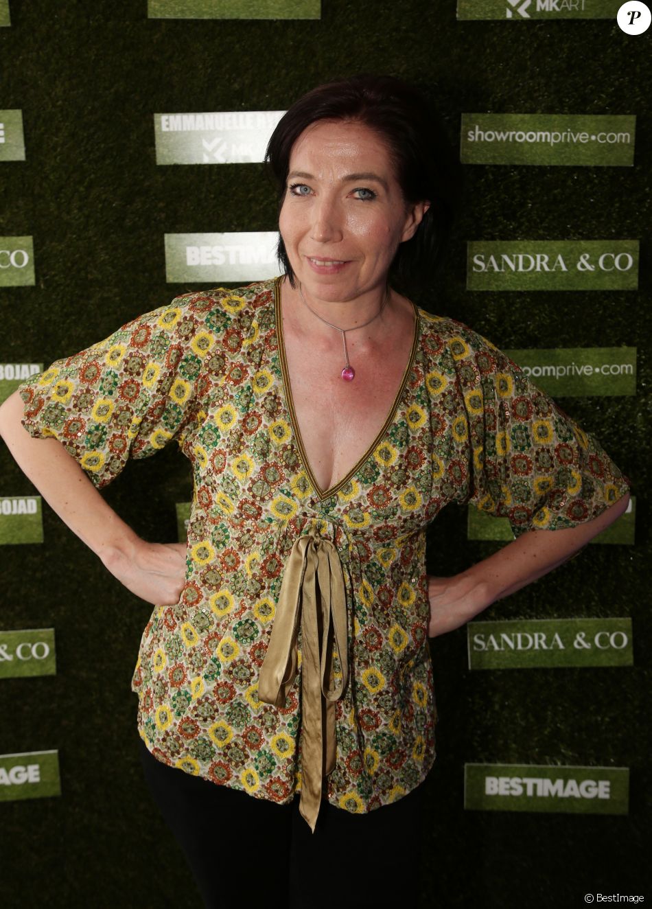Exclusif - Elise Larnicol lors de la soirée Sandra and Co pendant le ...