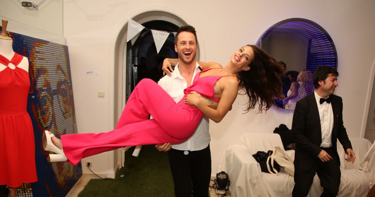 Exclusif - Christian Millette et Linda Cormier lors de la soirée Sandra ...
