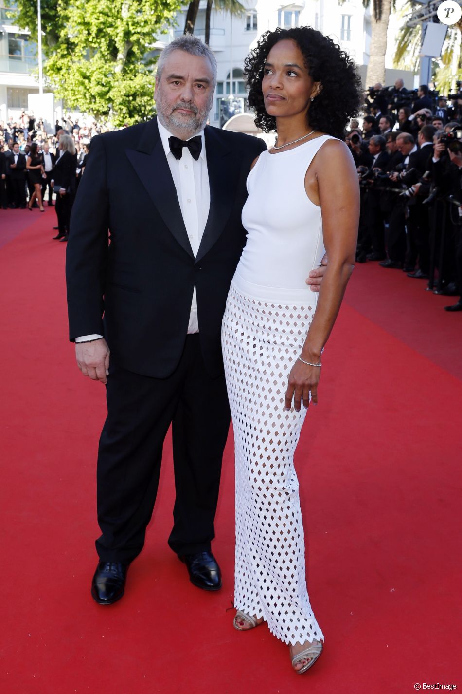 Luc Besson et sa femme Virginie Silla - Montée des marches du film The ...