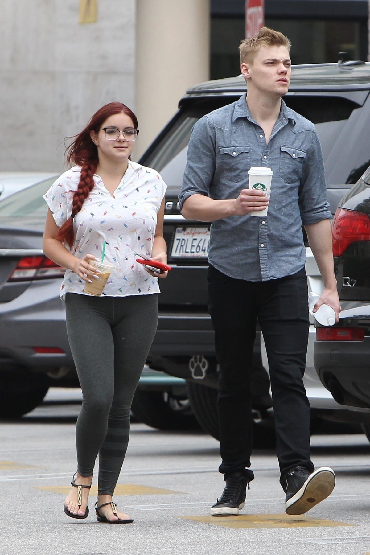 Photo : Ariel Winter accompagne son compagnon Levi Meaden à un casting ...