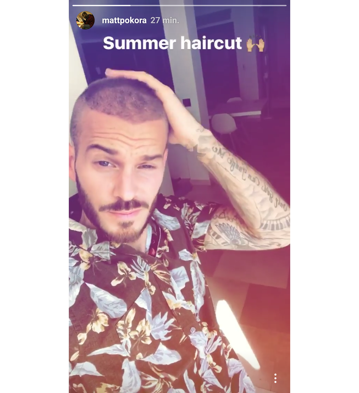 Photo : M. Pokora dévoile sa nouvelle coupe de cheveux, ce mardi 27 ...
