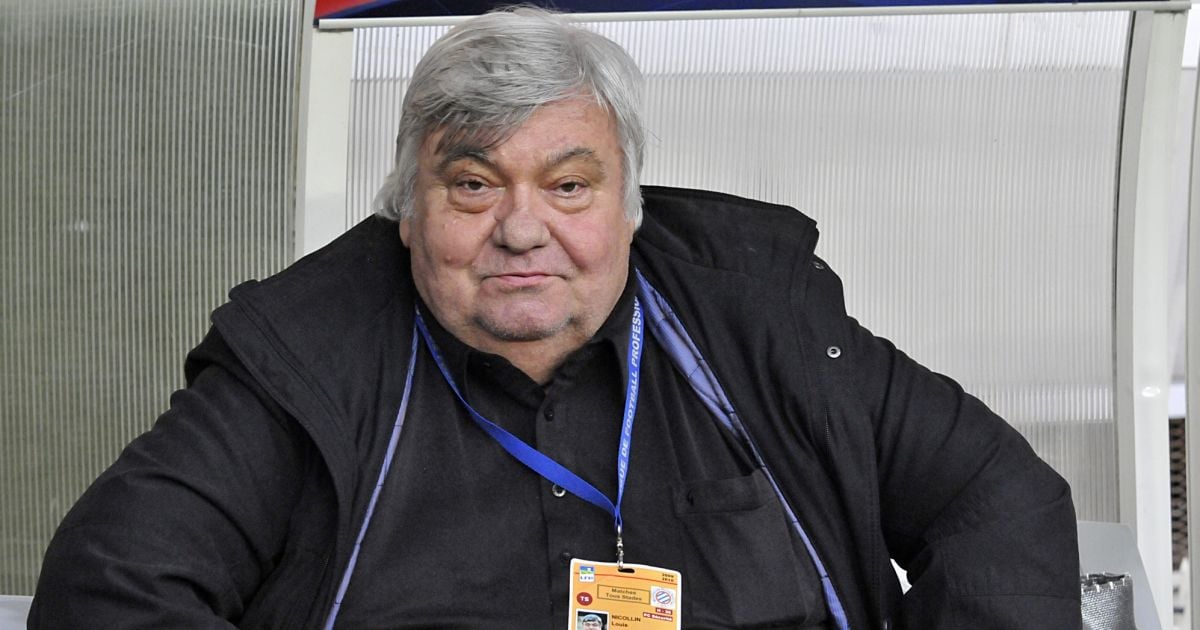 Louis Nicollin lors du match de L1 Paris Saint-Germain contre ...