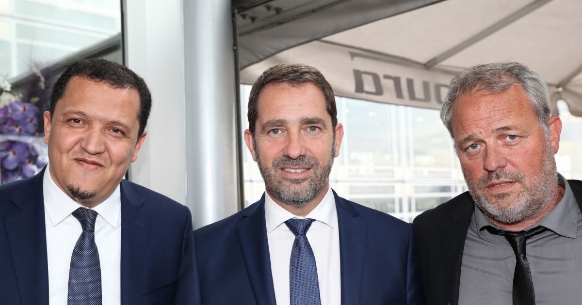 Exclusif - L'imam de Drancy Hassen Chalghoumi, Christophe Castaner, secrétaire d'Etat chargé des ...