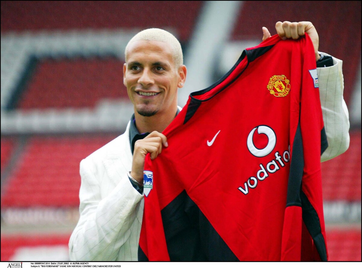 Photo : Rio Ferdinand à Manchester en 2002. - Purepeople