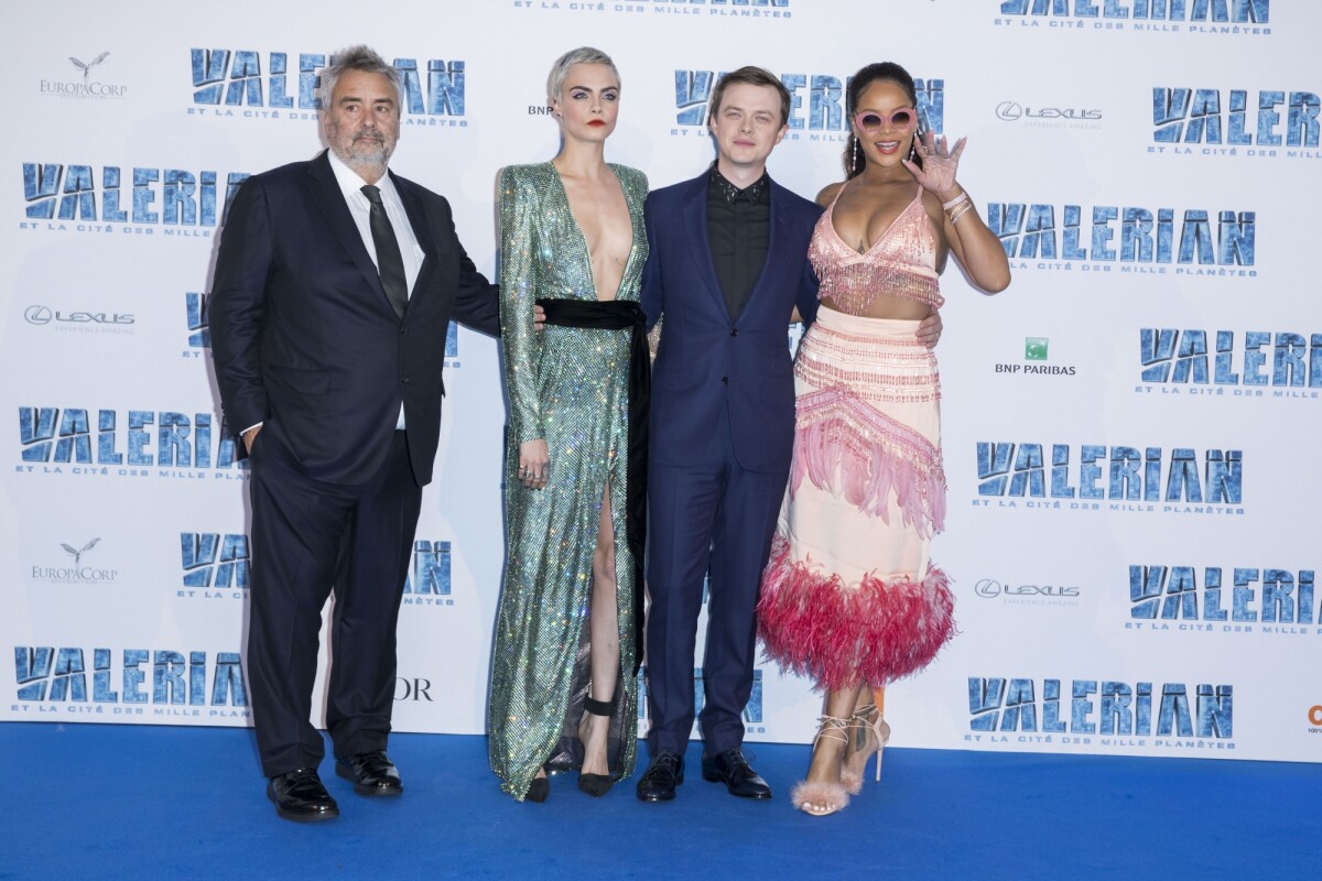 Photo : Luc Besson, Cara Delevingne, Dane DeHaan et Rihanna - Avant ...