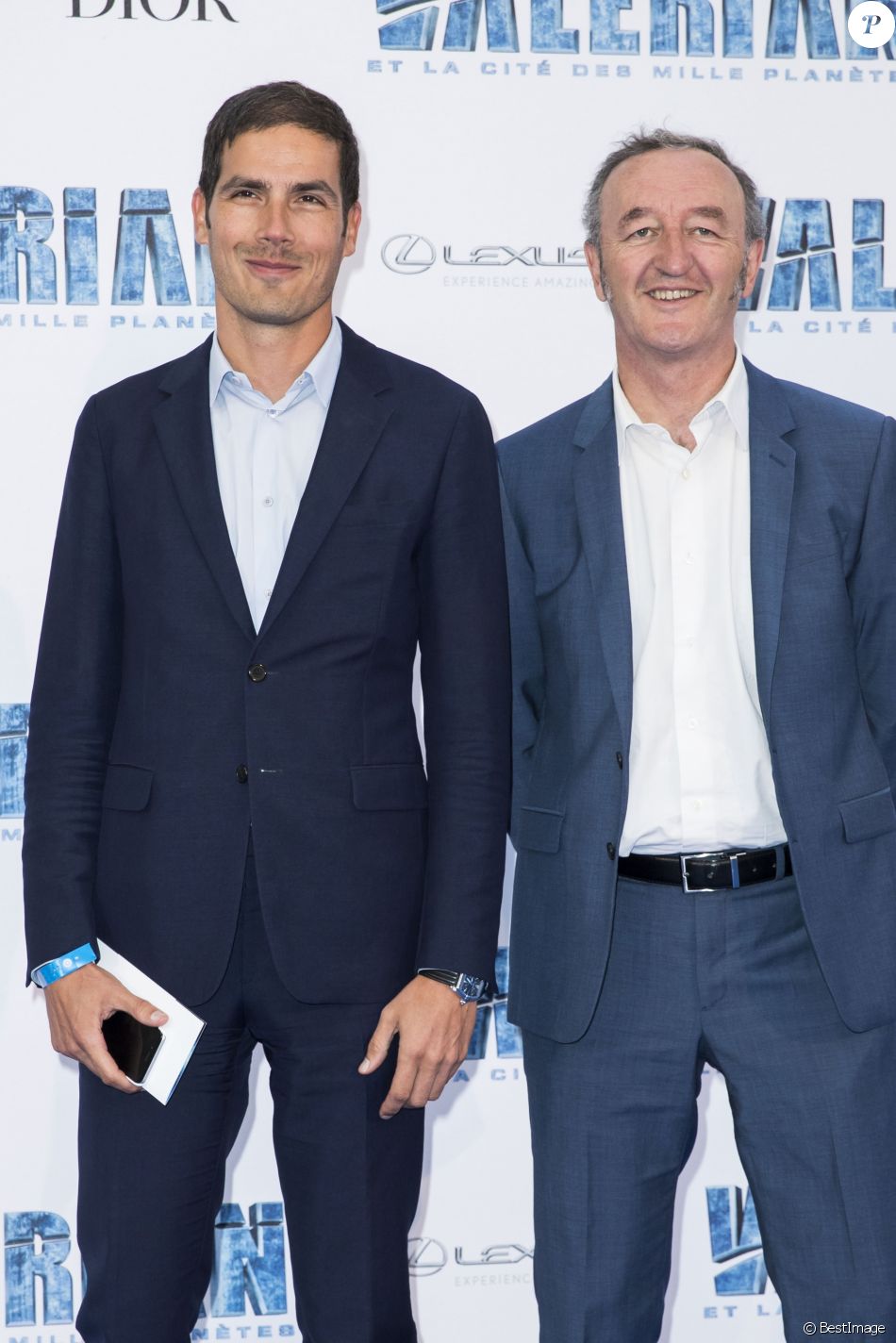 Mathieu Gallet, Michel Orier - Avant-première du film Valérian et la ...