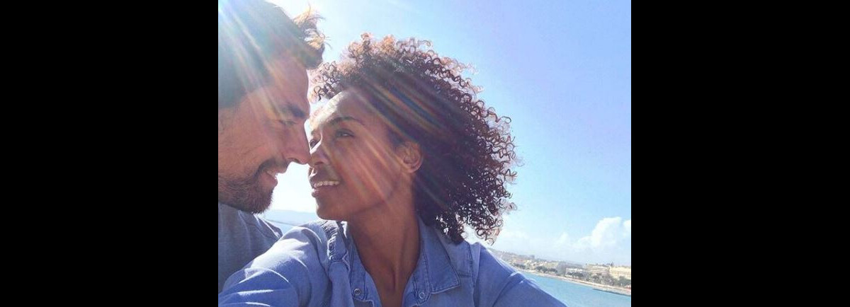 Photo : Le joueur de tennis Jérémy Chardy pose avec sa femme Susan sur ...