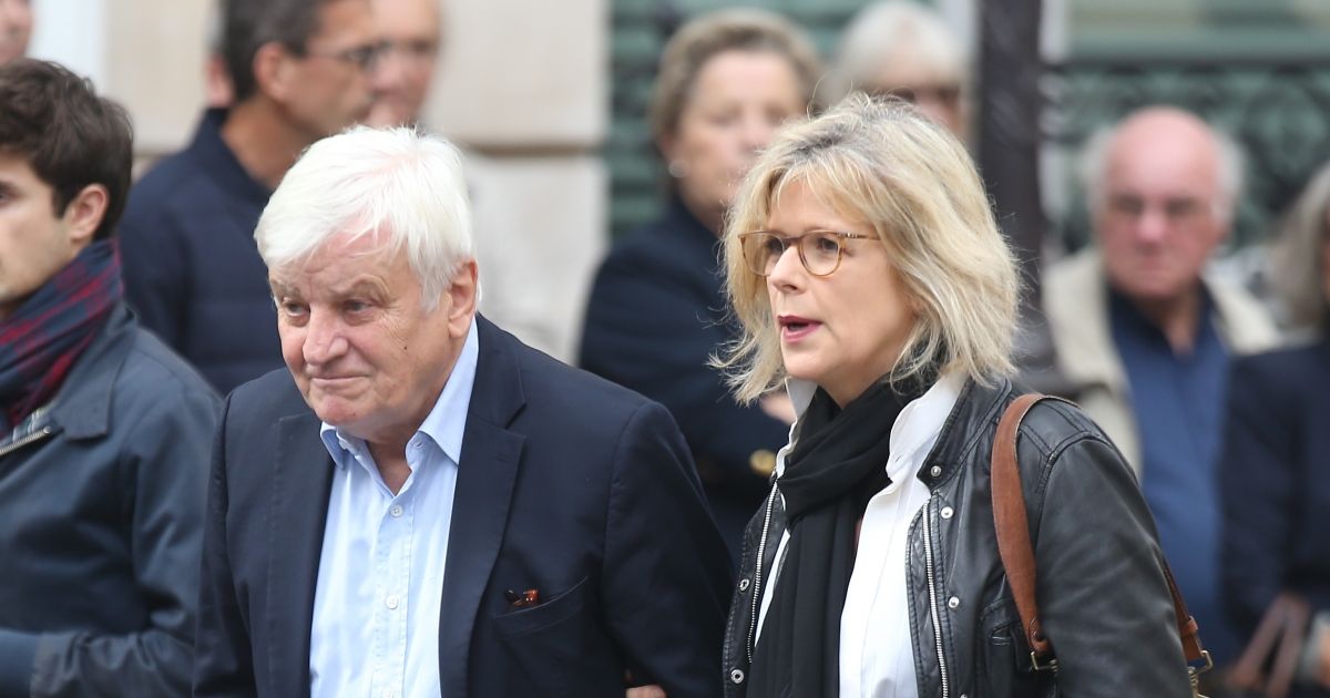 Jacques Perrin et Laurence Piquet lors des obsèques de Jean Rochefort ...