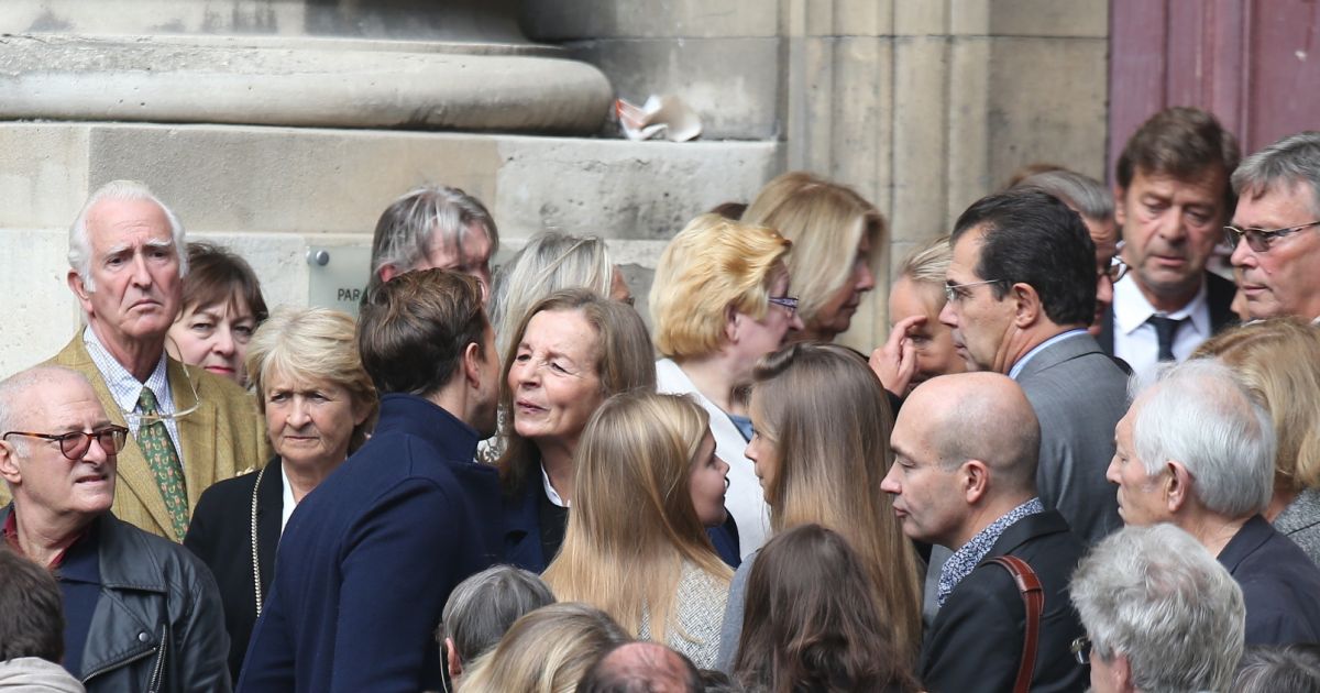 Françoise Vidal lors des obsèques de Jean Rochefort en l'église Saint ...