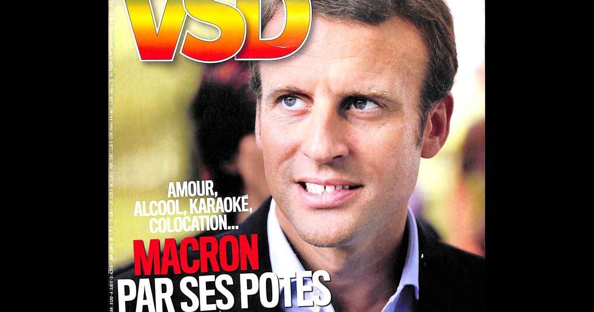 Emmanuel Macron en couverture du magazine VSD, numéro du 9 novembre ...