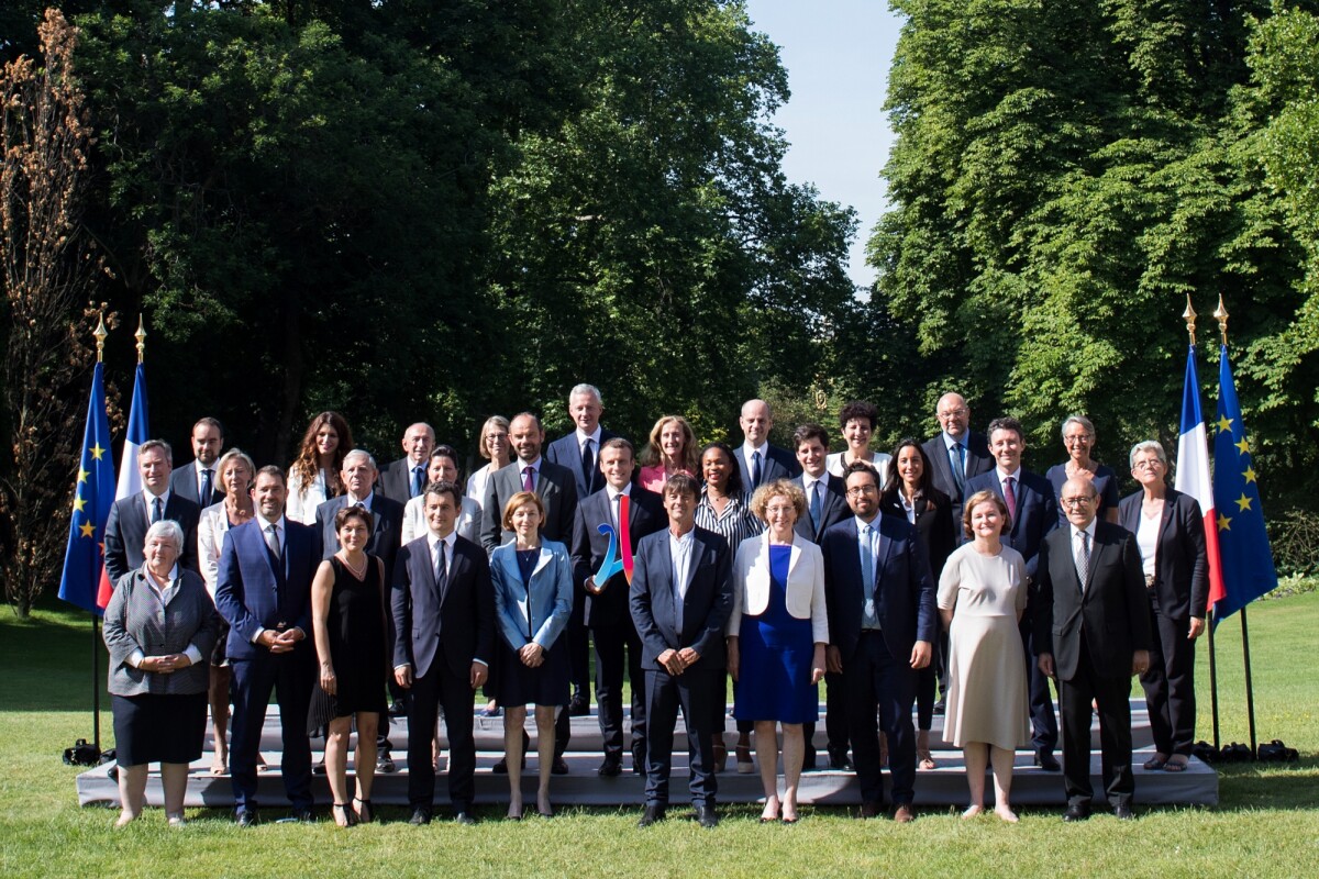 Photo : Le président Emmanuel Macron, le premier ministre Edouard ...