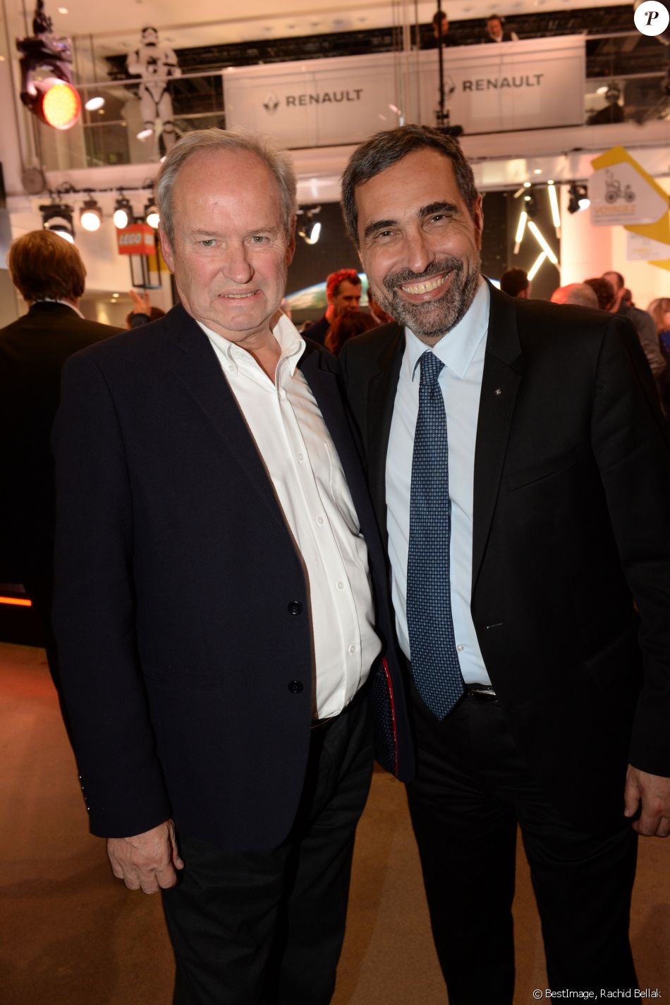 Le président de Renault Sport F1 Jérôme Stoll et le directeur ...