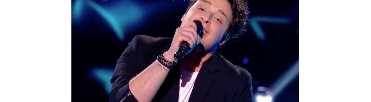 Photo : Angelo dans "The Voice 7" sur TF1 le 31 mars 2018. - Purepeople