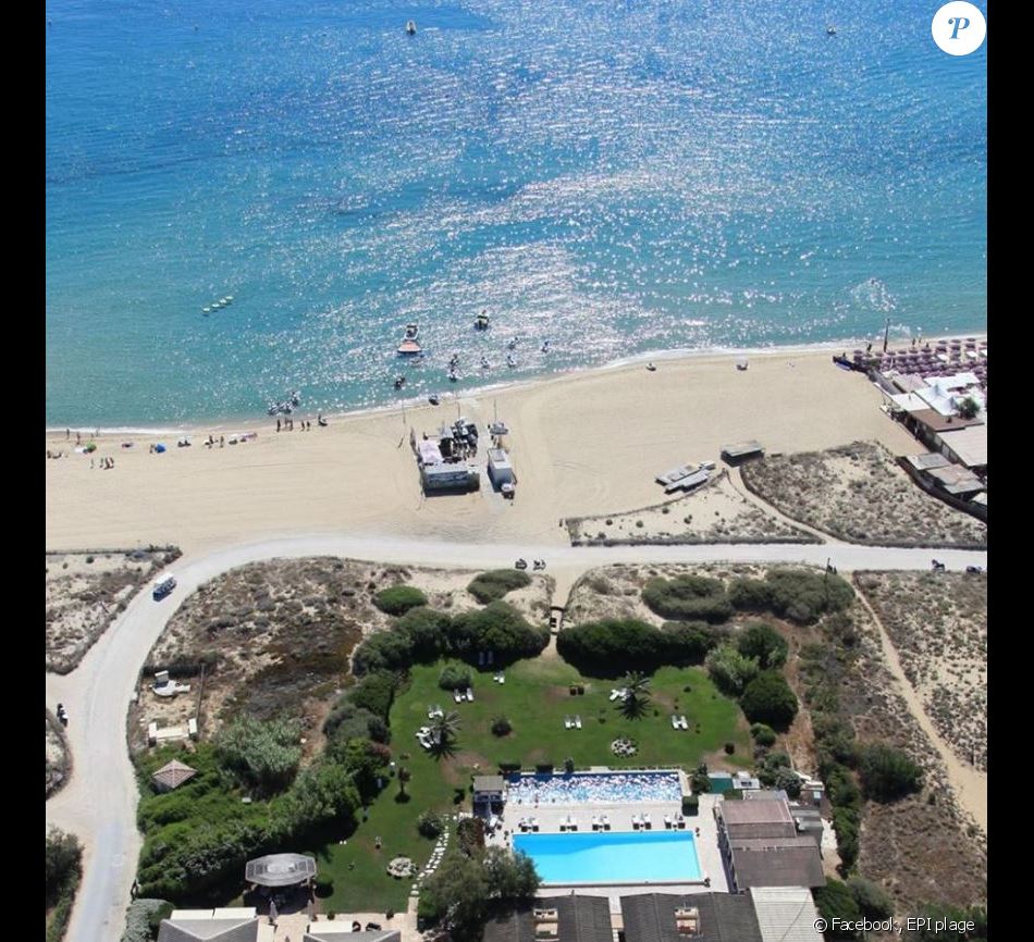 Vue aérienne de l'Epi-Plage, Facebook. - Purepeople