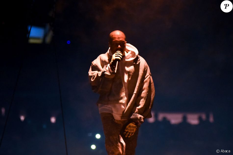 Kanye West en concert au Madison Square Garden à New York. Le 5 ...