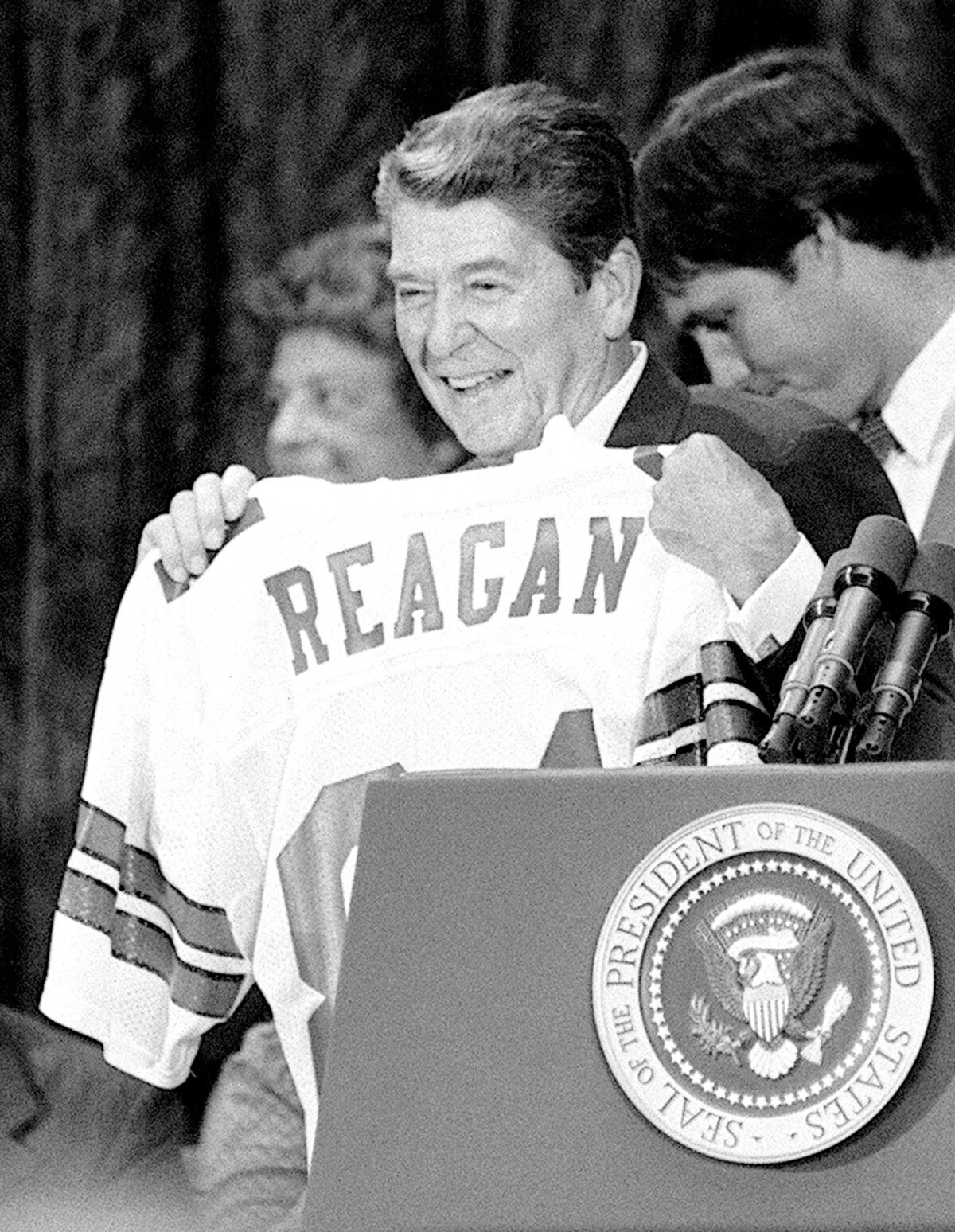 Photo : Ronald Reagan à Dallas le 19 août 1984. - Purepeople