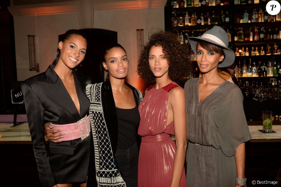 Cindy Bruna, Anaïs Pedri Monory (femme de Jean-Roch), Noémie Lenoir et ...