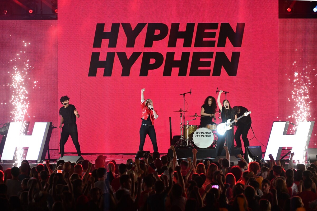 Photo : Exclusif - Le groupe Hyphen Hyphen - Enregistrement de l ...