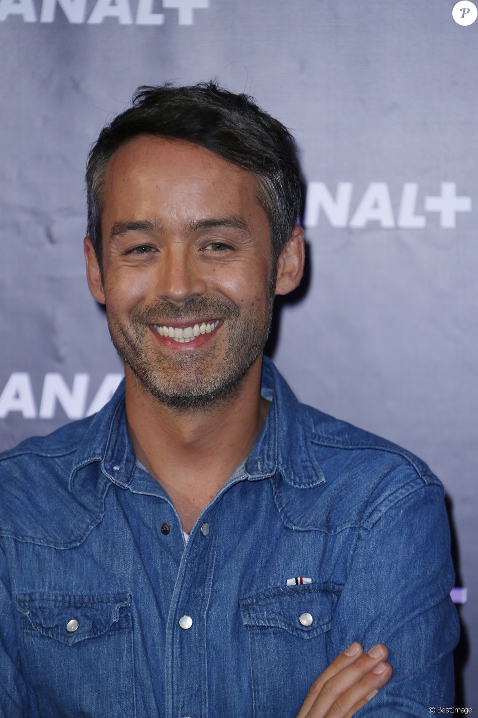 Yann Barthès lors de la conférence de presse de rentrée 2013-2014 de ...