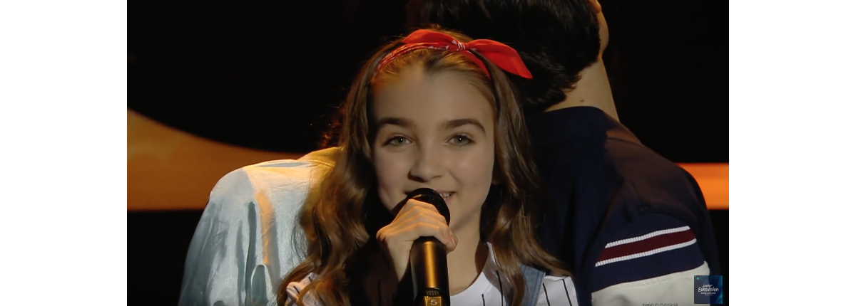 Photo : Angelina lors de l'Eurovision Junior 2018, le 25 novembre 2018 ...