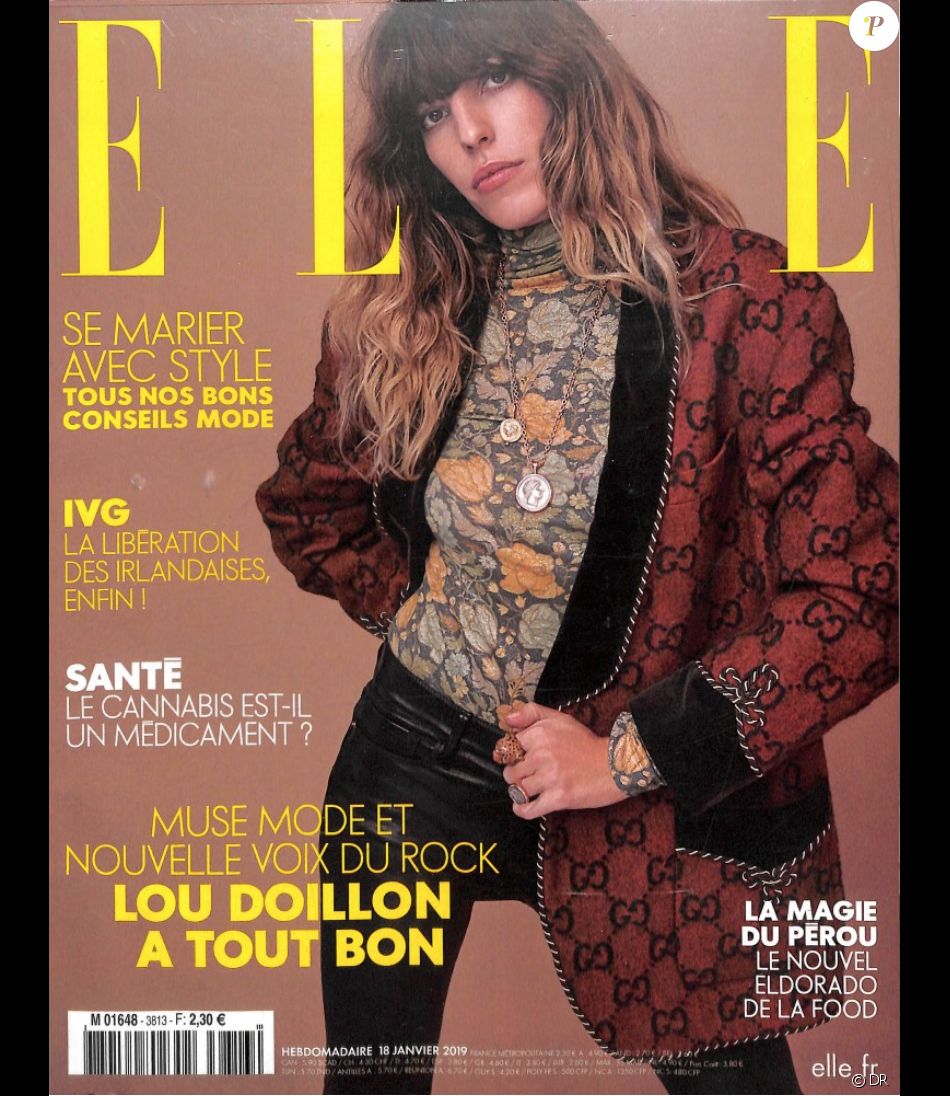 Lou Doillon en couverture du magazine ELLE, en kiosques le 18 janvier ...