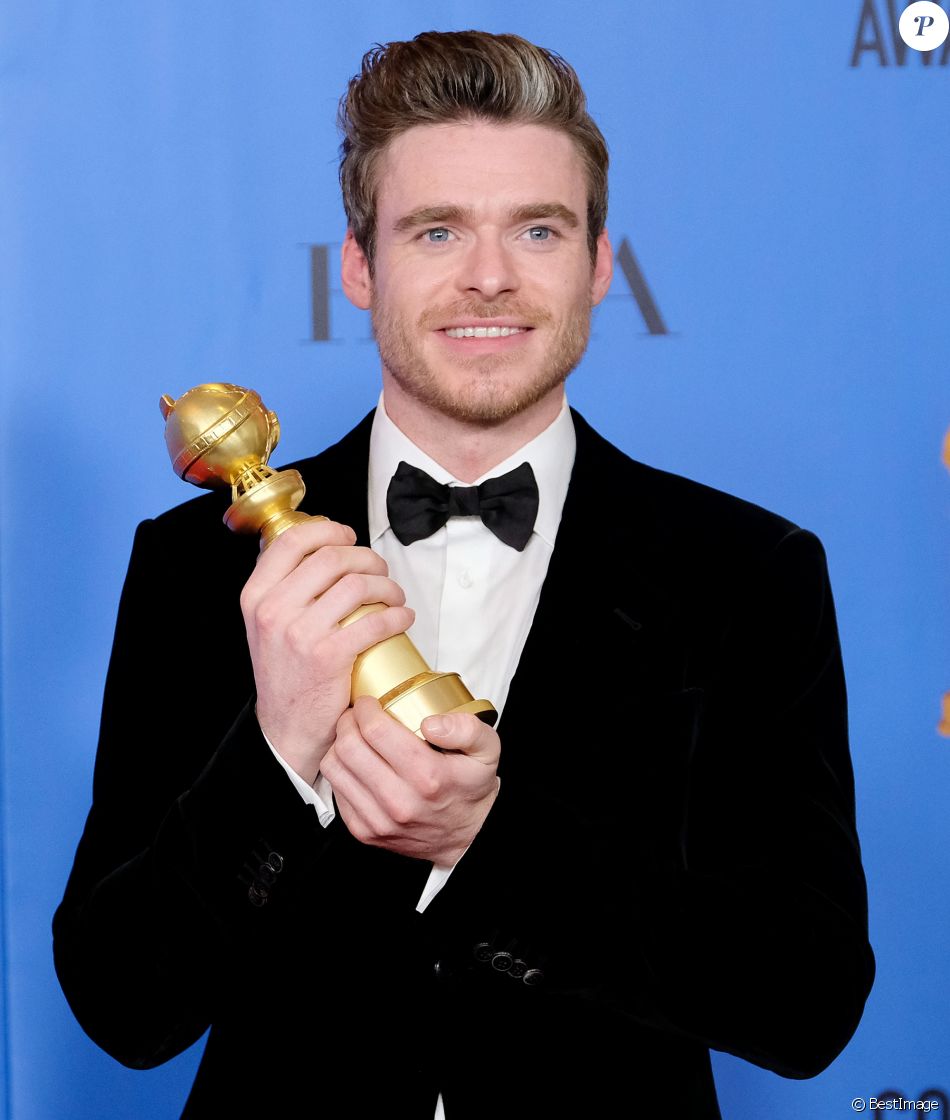 Richard Madden lors de la press room de la 76ème cérémonie annuelle des ...