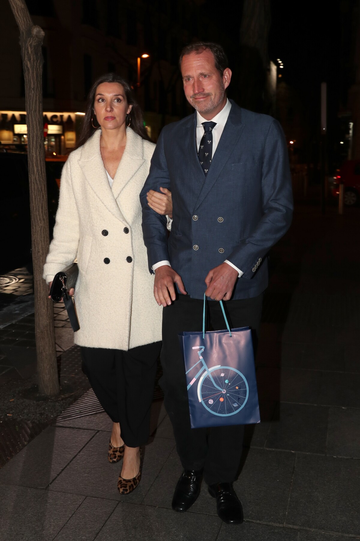 Photo : Bruno Gomez Acebo et sa femme Barbara Cano à Madrid le 6 mars ...