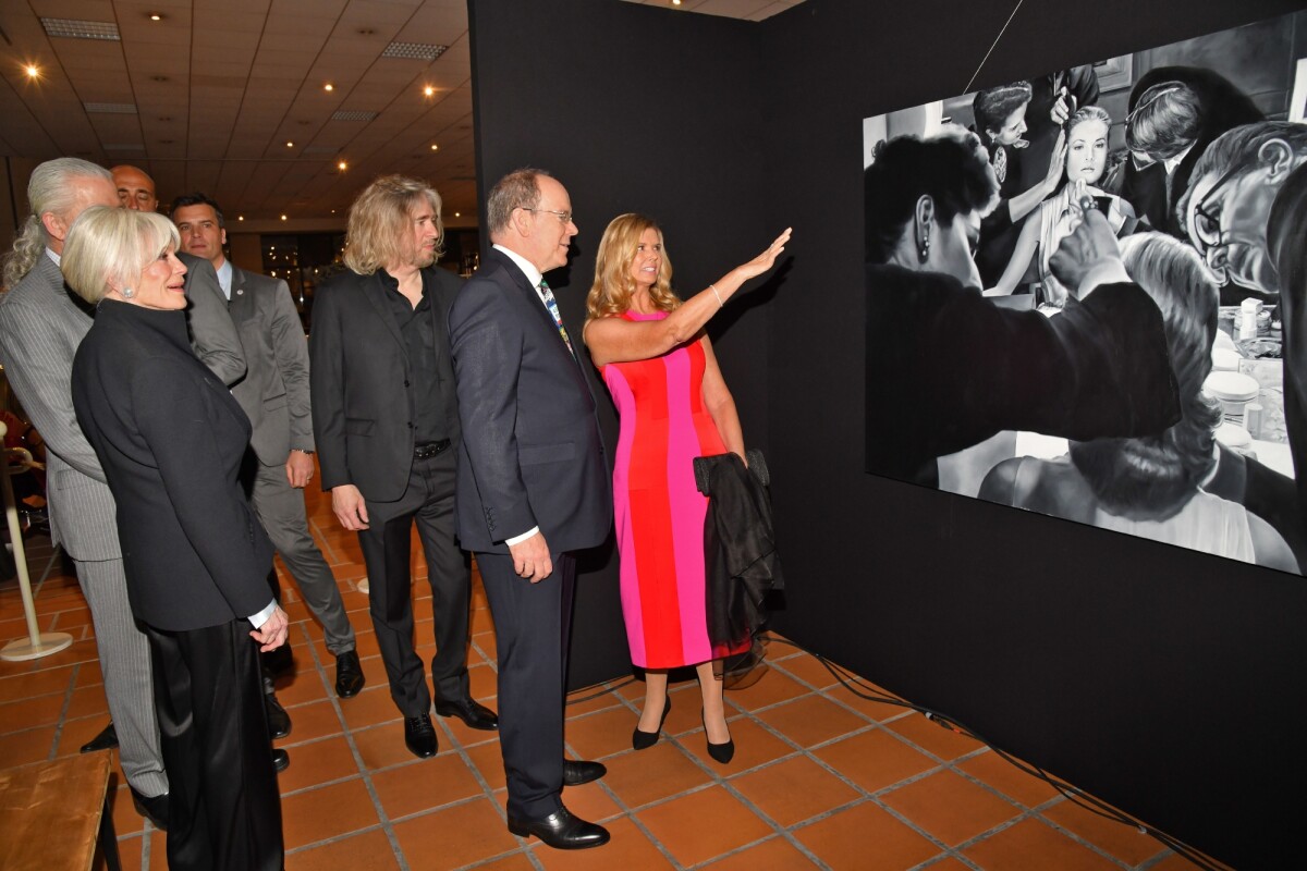Photo : Linda Evans, Stephane Bolongaro, le prince Albert II de Monaco ...