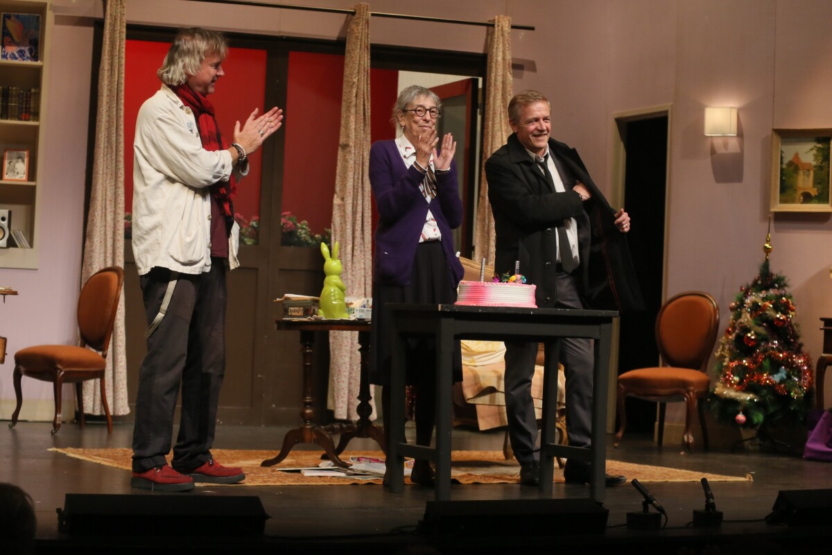 Photo : Exclusif - Jean-Pierre Chérer, Anémone, Denis Chérer sur scène ...