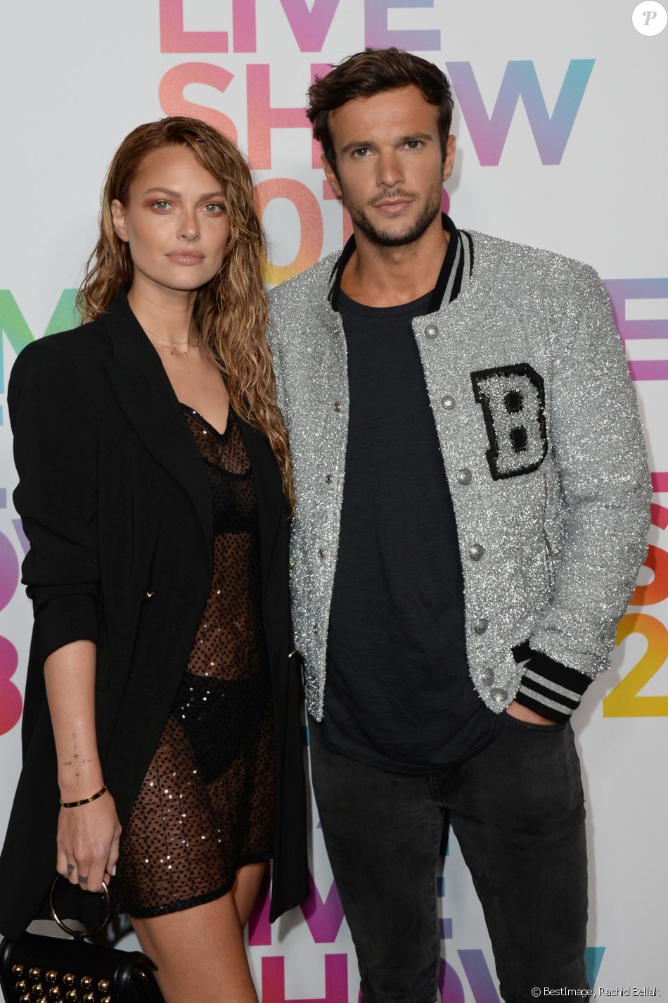 Caroline Receveur Et Son Compagnon Hugo Philip Photocall Du Etam Live